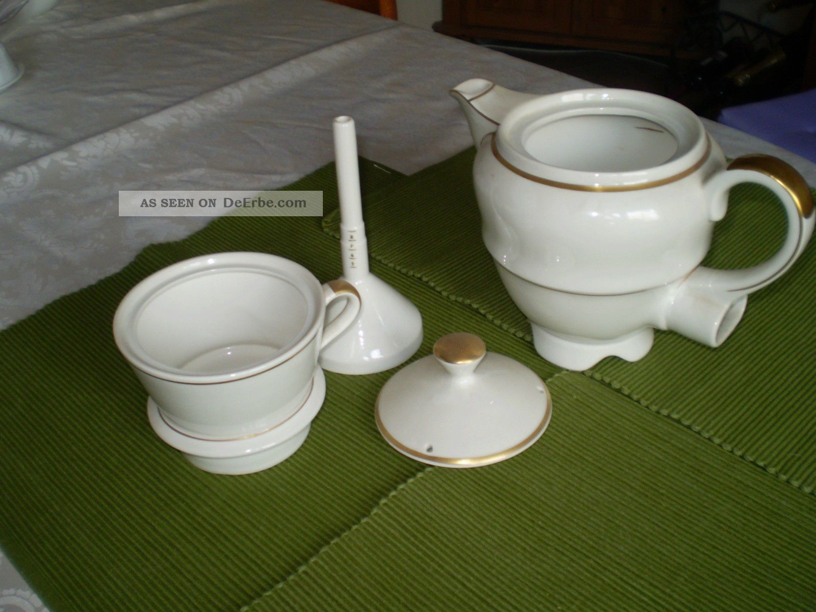 Kaffeemaschine Aromator, Percolator 1a Mit Goldrand Einwandfrei, Rarität