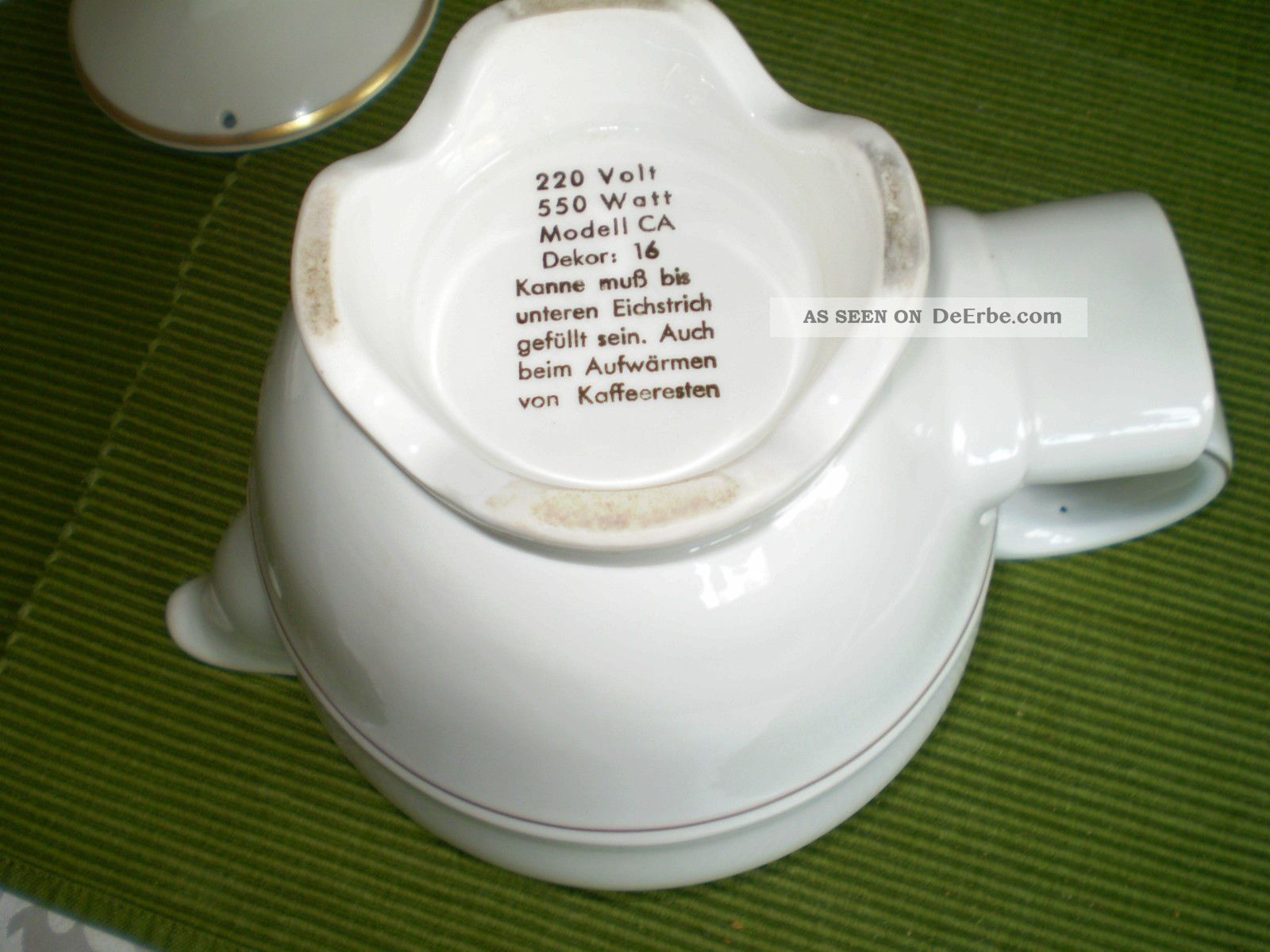 Kaffeemaschine Aromator, Percolator 1a Mit Goldrand Einwandfrei, Rarität