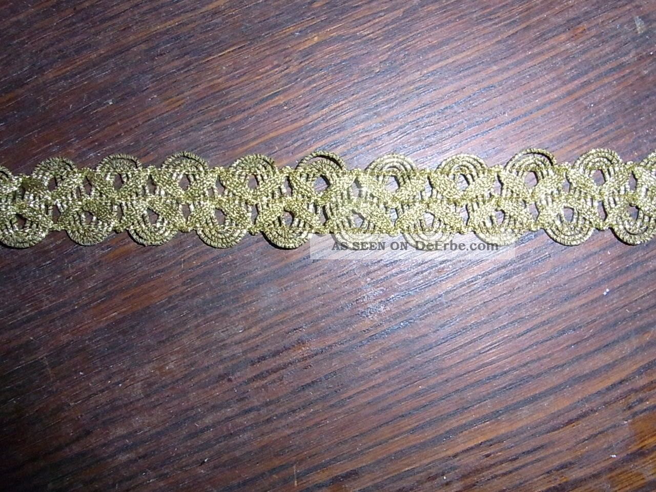 Goldene Borte / Litze, Höhe Ca. 2, 0cm Ca. 50m Olivgold