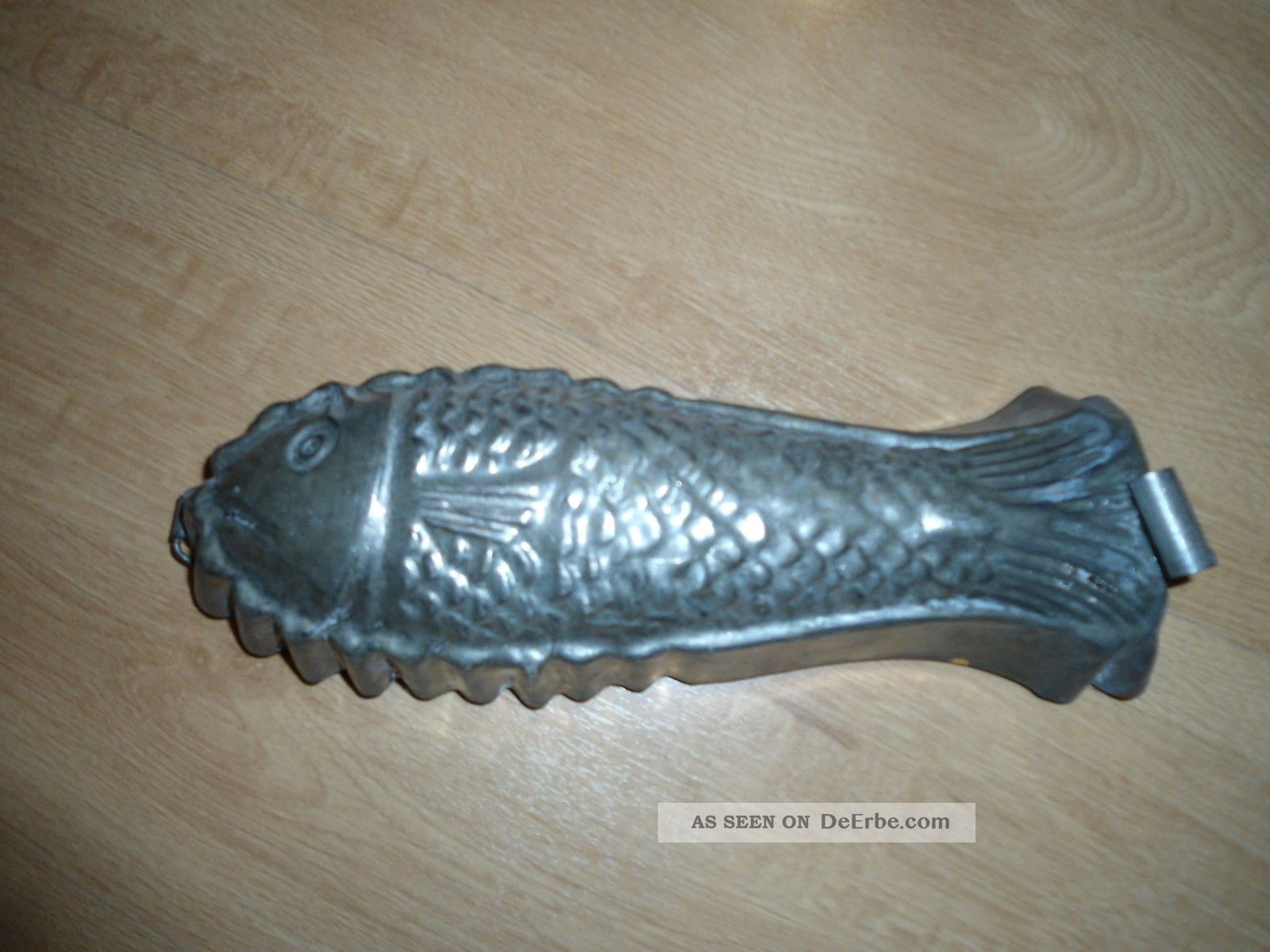 Backform Sülzform Fisch Metall Alt Dachbodenfund Deko