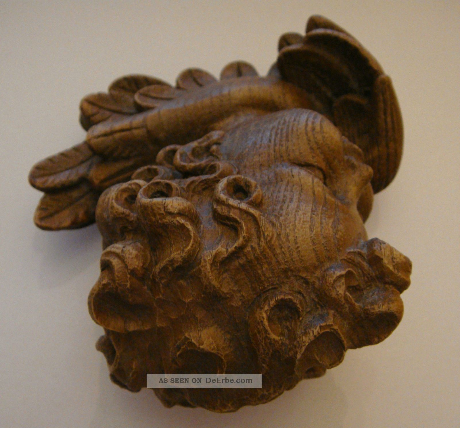 Putto Putte Engel Engelskopf Büste Aus Holz Puttenkopf Holzengel ...