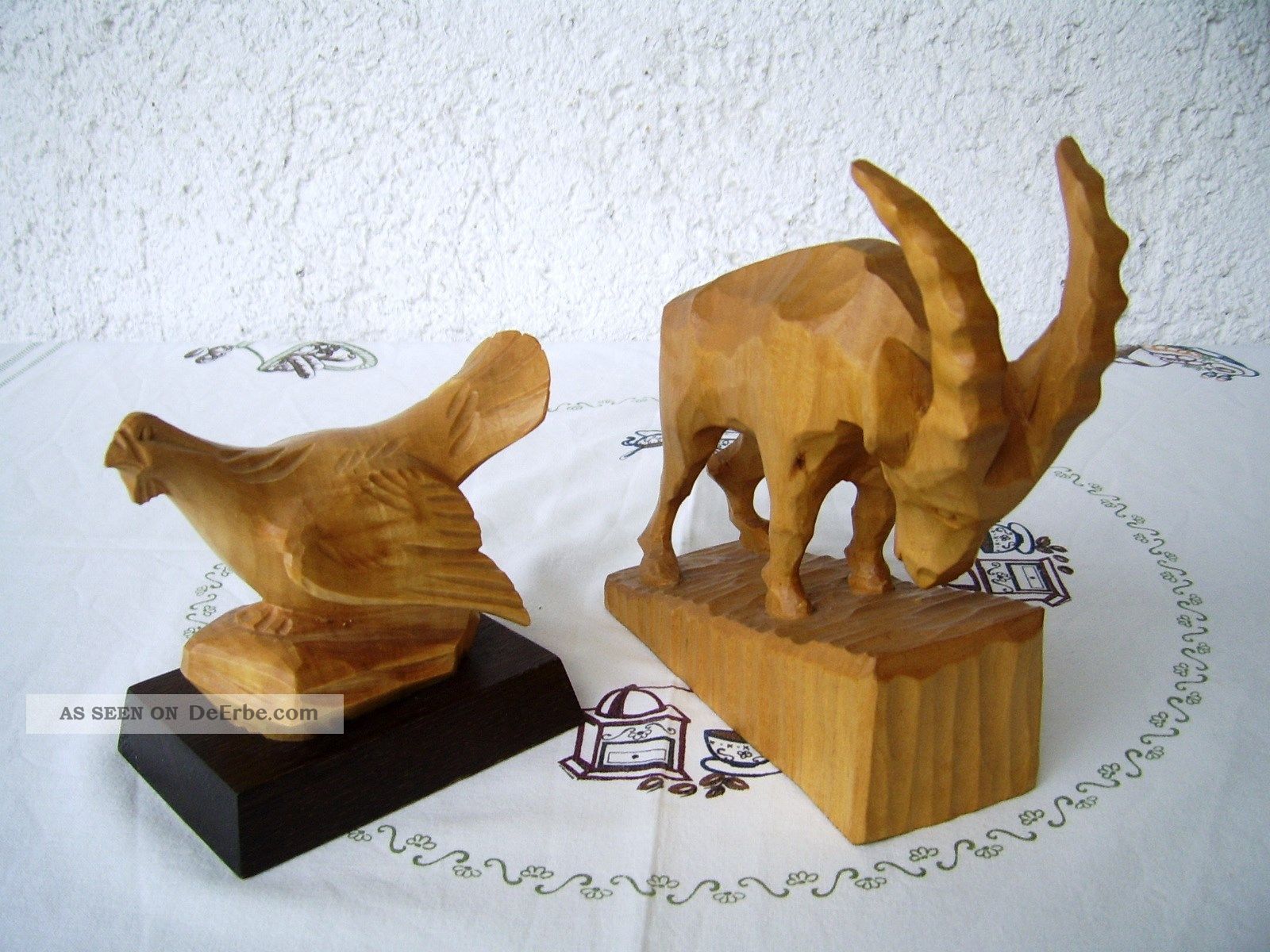 Holzfiguren Tiere Geschnitzt
