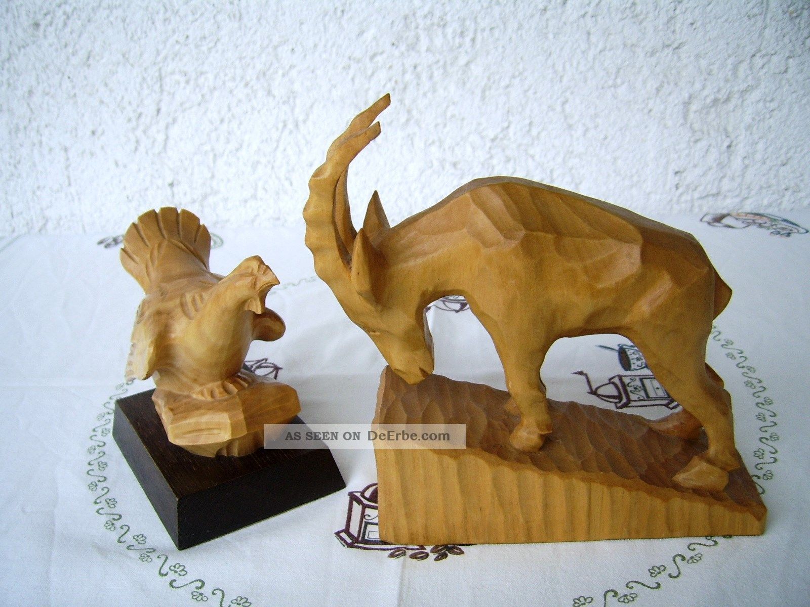 Holzfiguren Tiere Geschnitzt