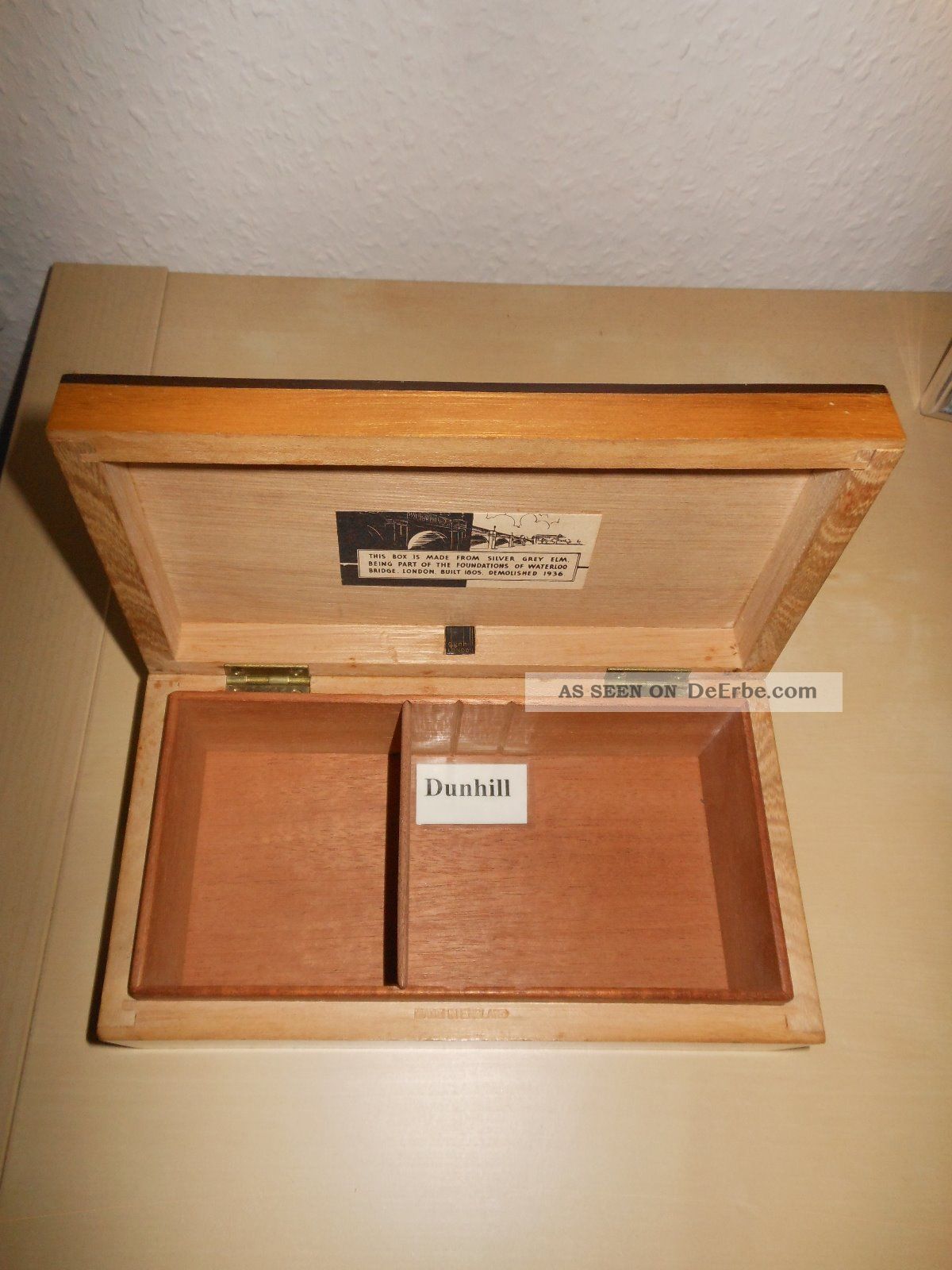 Very Rare Dunhill Cigarette Box - With Dunhill Seal.