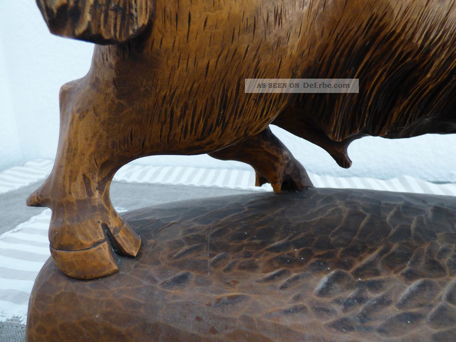 Keiler - Wildschwein - Holzfigur - Riesig - Handgeschnitzt