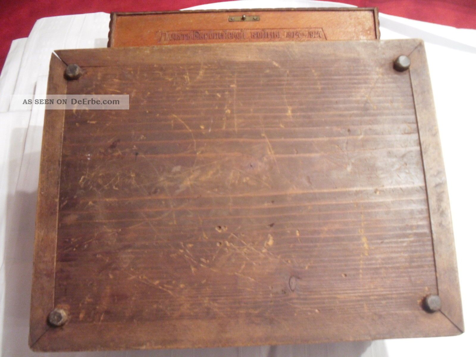 Holzschatulle Wk1 Militär Russland Russisch Erinnerung Europa Krieg ...