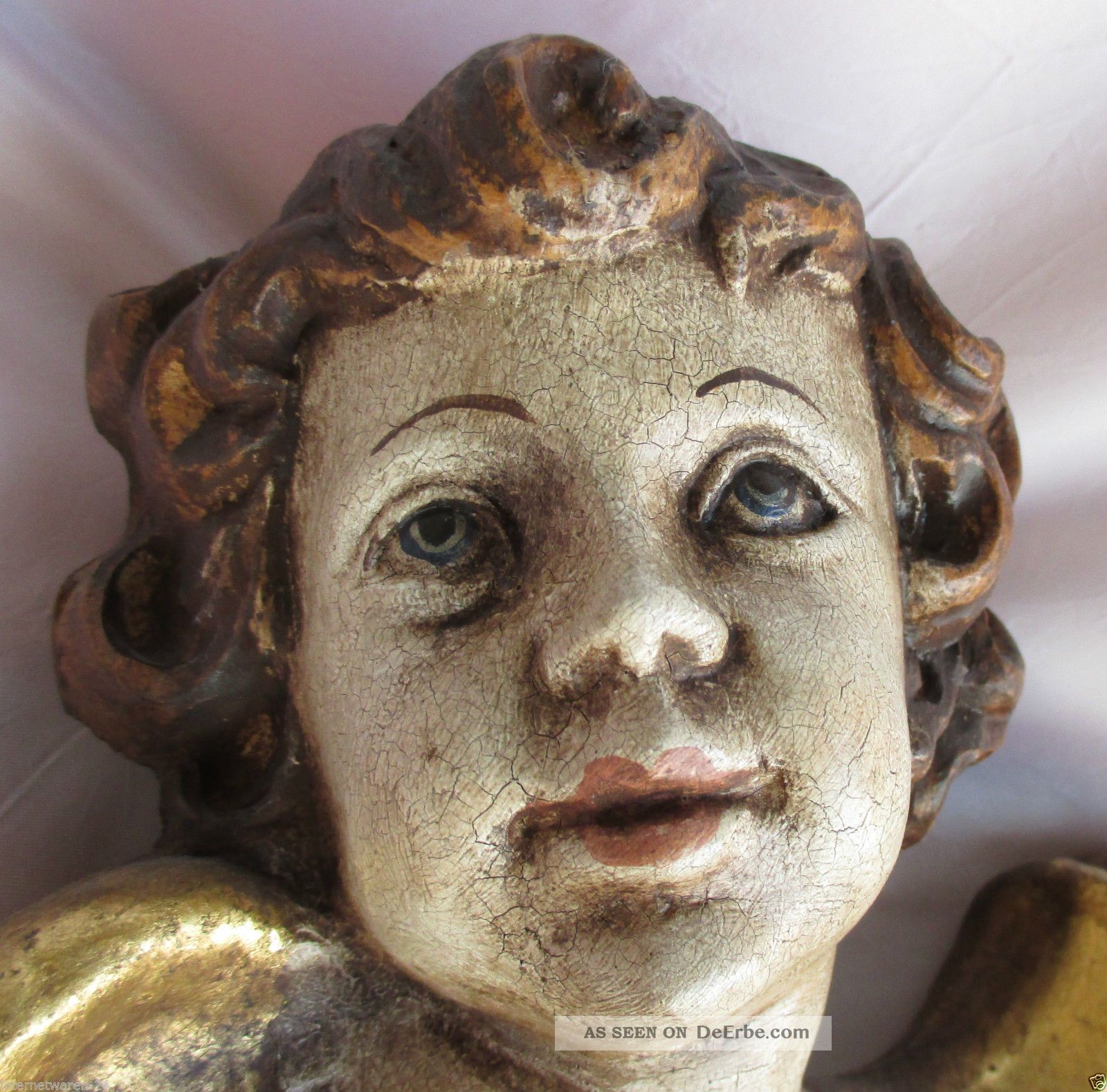 Putto Aus Holz Von Holz Figur Putte Engel (nr. 53)