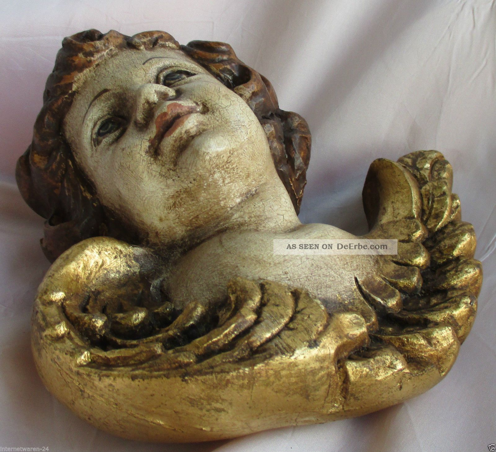 Putto Aus Holz Von Holz Figur Putte Engel (nr. 53)