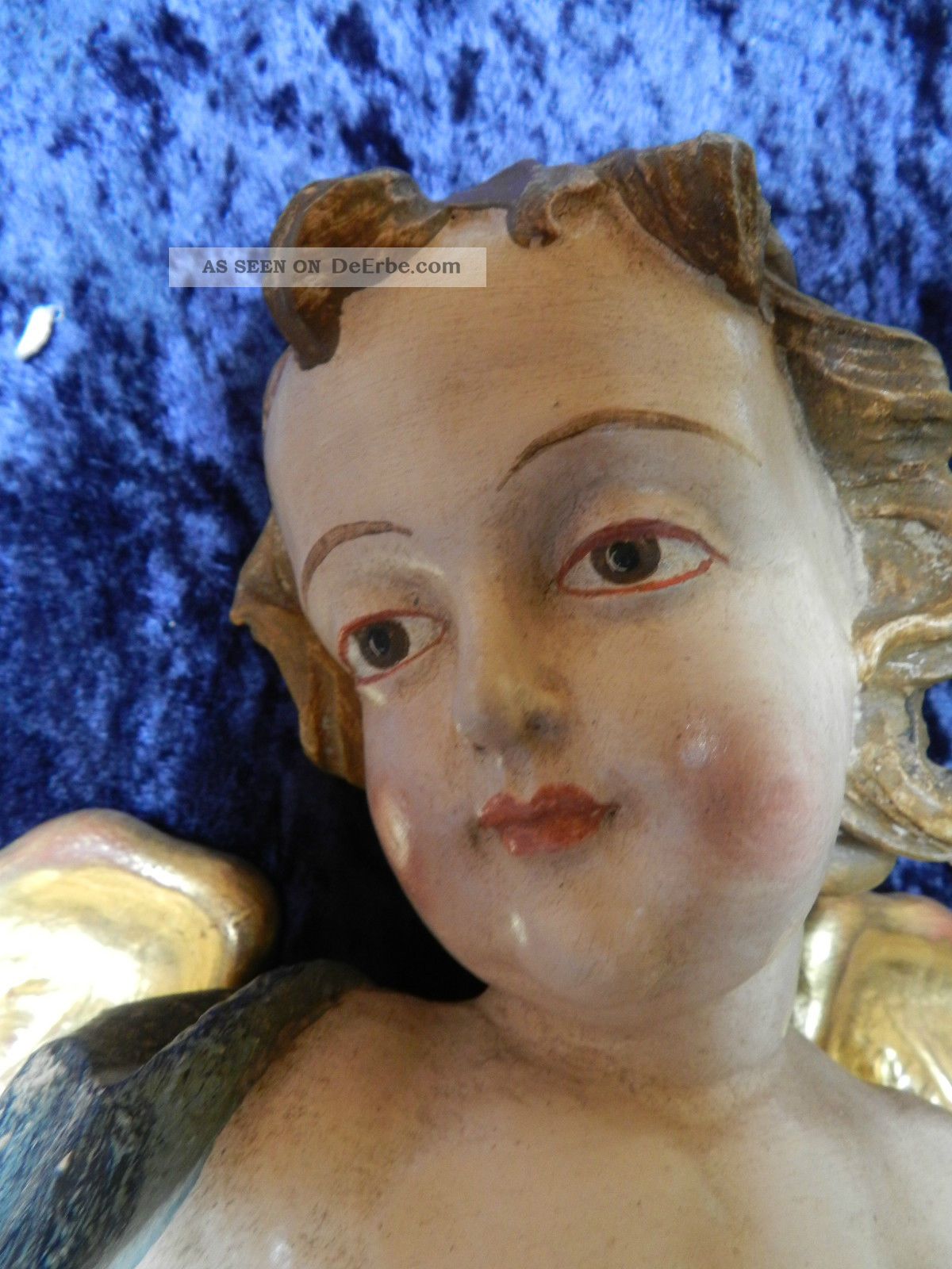 2 Barocke Engel Wandengel Putto Putte 44cm Holz Top Alt? Antik ...