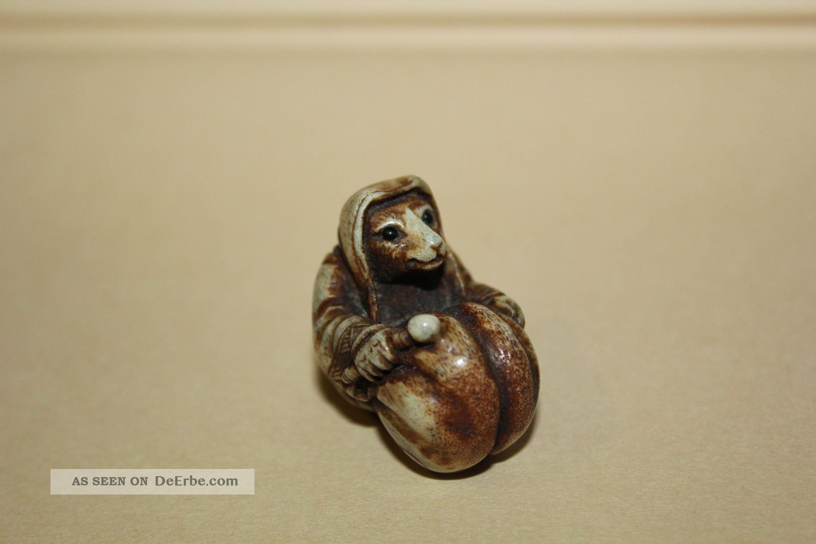 Netsuke Of Tanuki Meiji Period 1868 - 1912