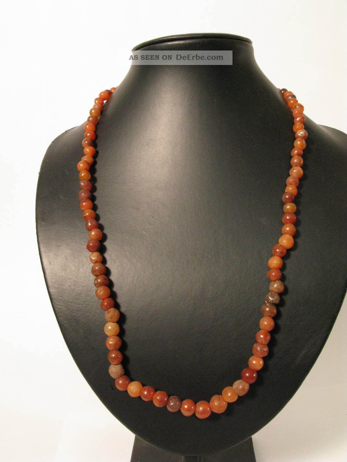 Schöner Strang Alte Achatperlen Karneol Old Agate Carneol Stone Beads ...