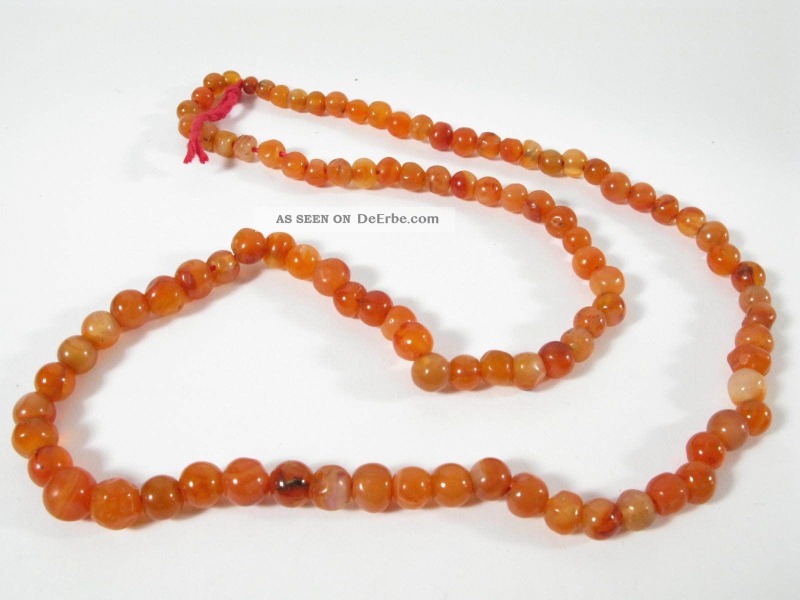 Schöner Strang Achatperlen Karneol Agate Carneol Stone Beads Afrozip