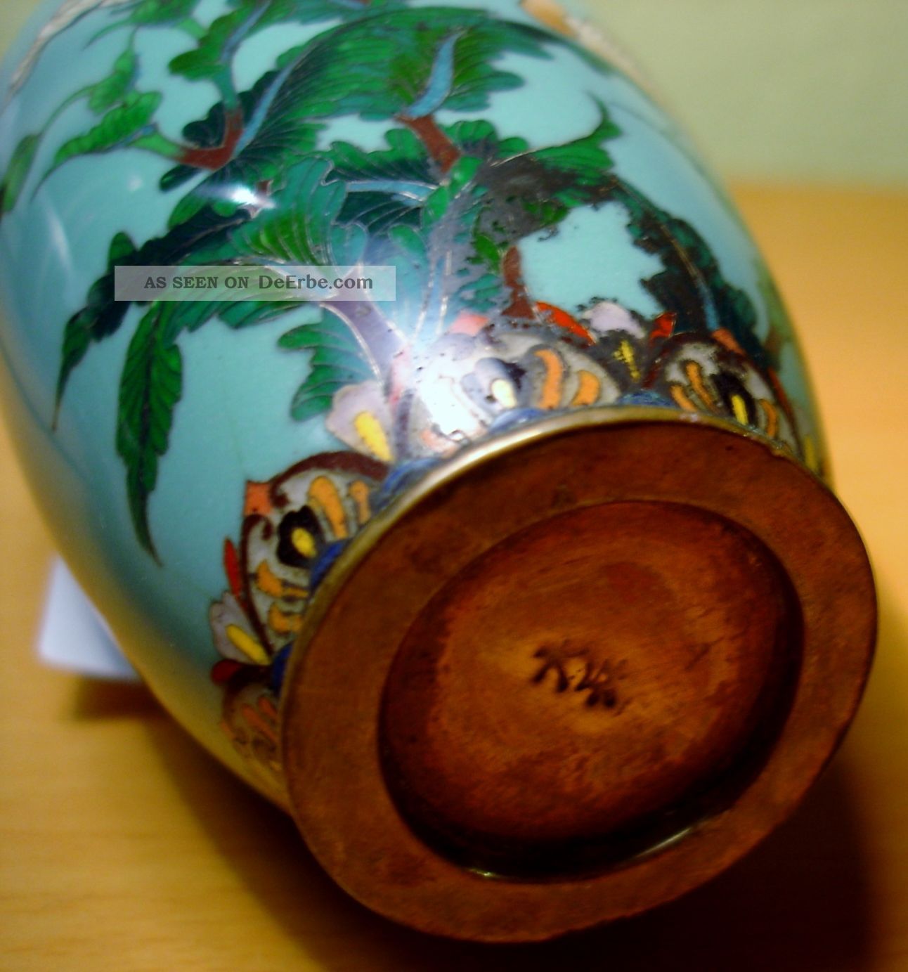 Antike Meji Periode Cloisonne Vase Sig. Ota Hyozo - - Japan Um 1900