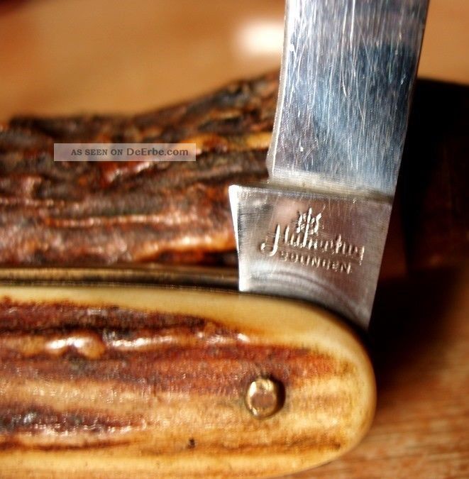 Hubertus Altes Jagdmesser Taschenmesser Solingen Rostfrei