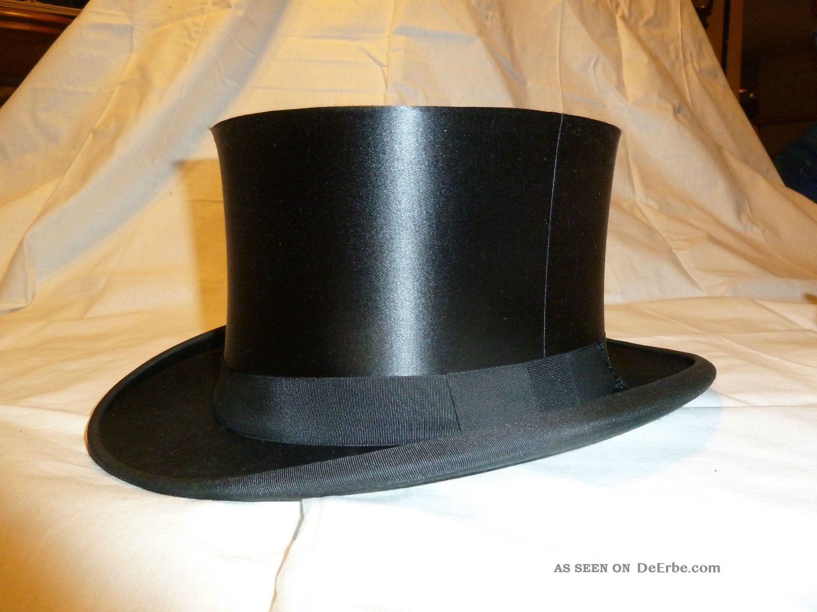 Zylinder Hut Fidem Optimo Antik Größe 58 Mit Hutschachtel