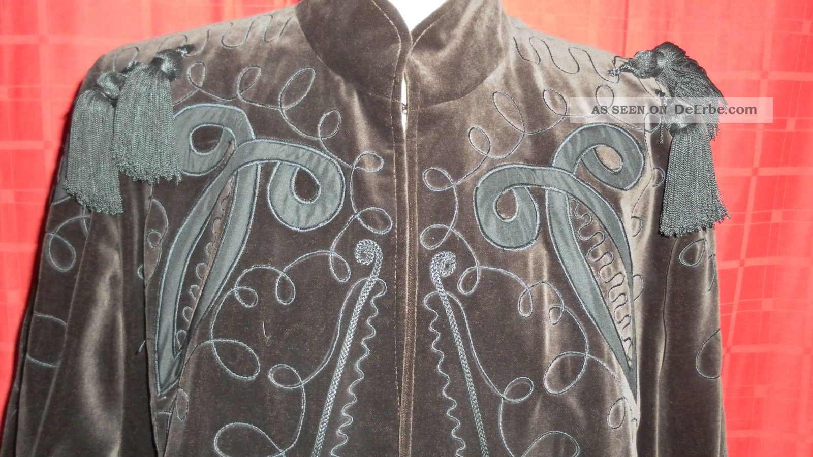 Exclusiver True Vintage Samt Mantel LÜrman Modell Hippy Mantel Einzelstück