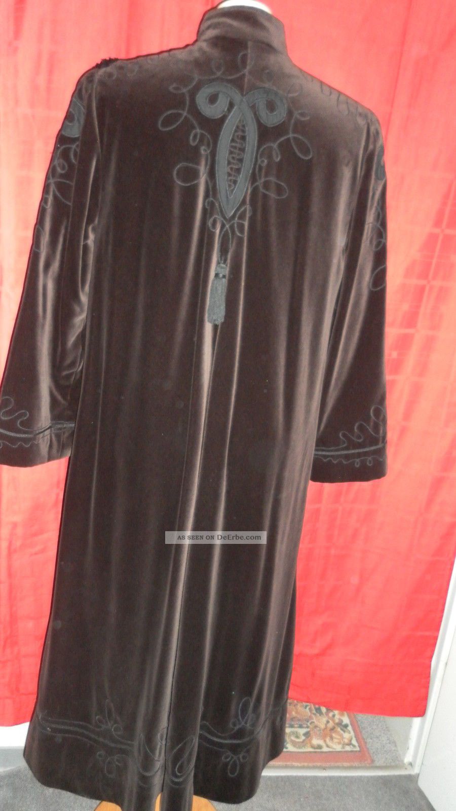 Exclusiver True Vintage Samt Mantel LÜrman Modell Hippy Mantel Einzelstück