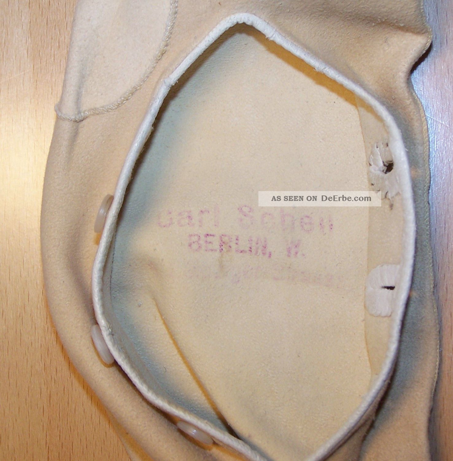 Langschaft Damen Leder Handschuhe Carl Scheu Berlin Luxus Cremé