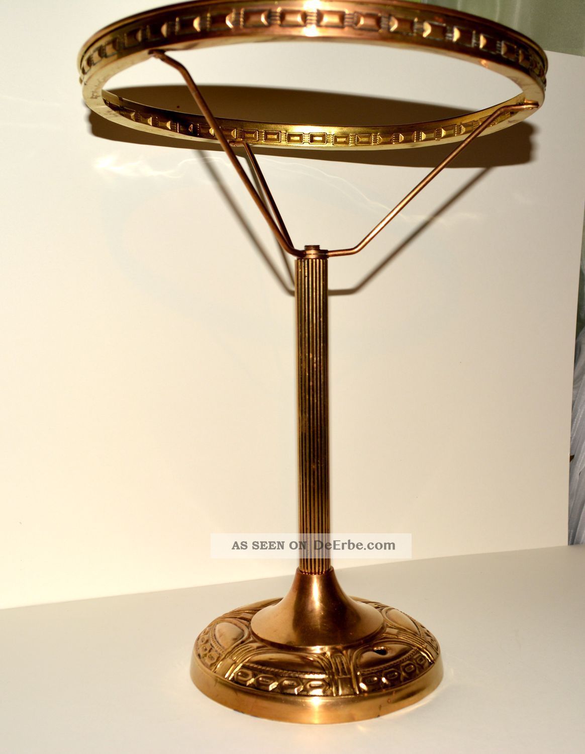 Teile Jugendstil - Lampe Messing