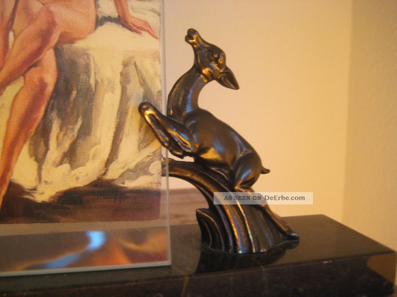Art Deco Bauhaus Bilder Rahmen Marmor Metall Rehe 1930
