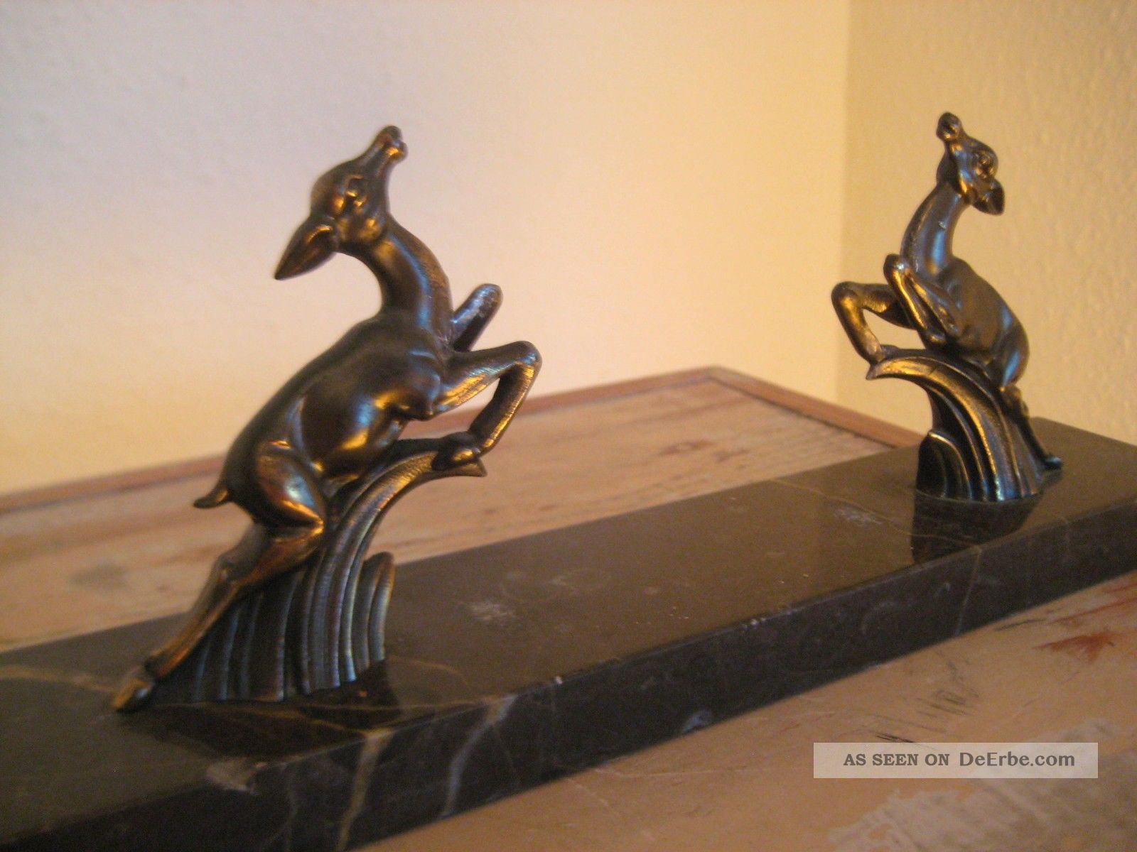 Art Deco Bauhaus Bilder Rahmen Marmor Metall Rehe 1930