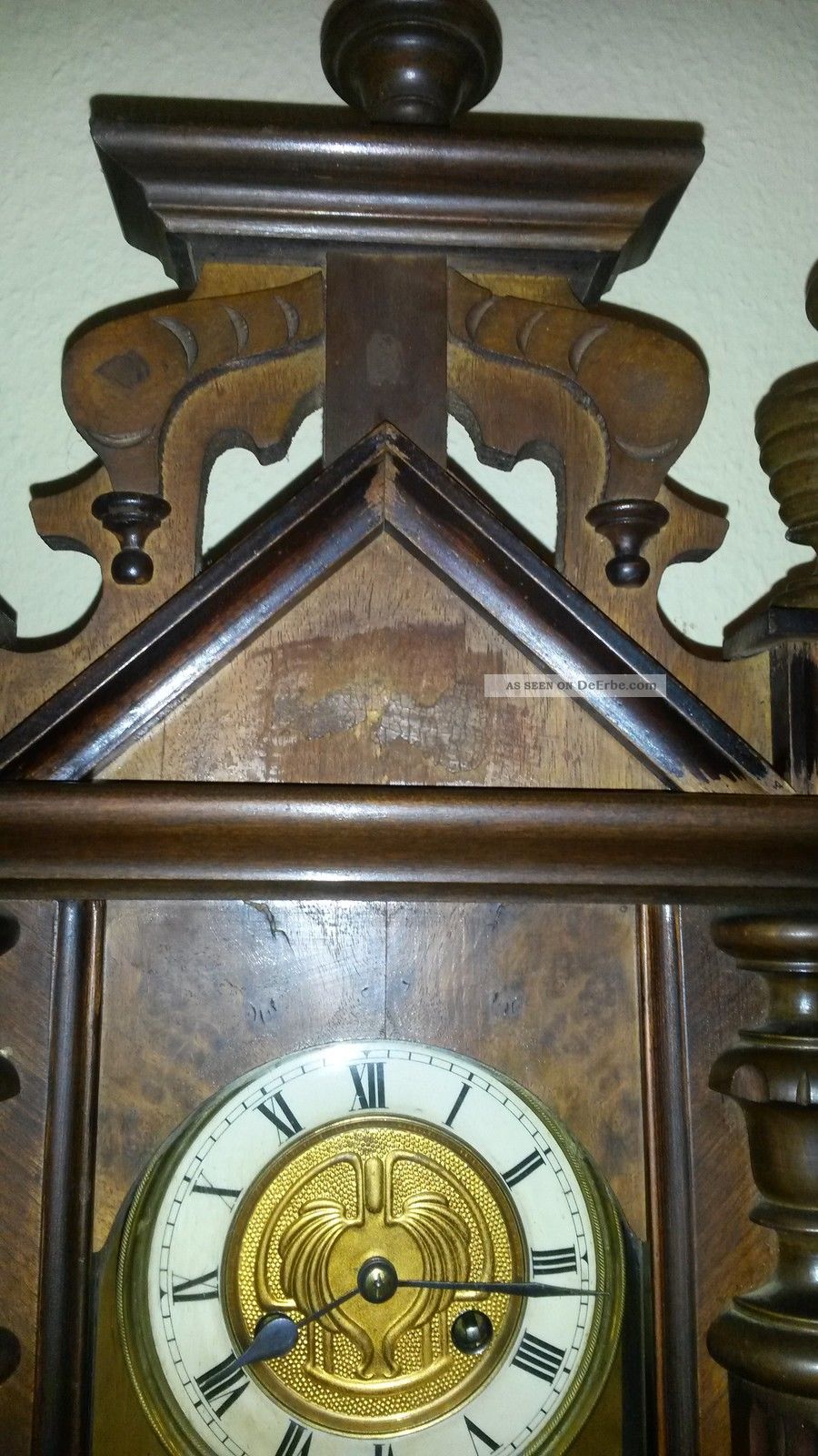 Edler Antiker Regulator Junghans Läuft Top Antike Wanduhr Uhr ...