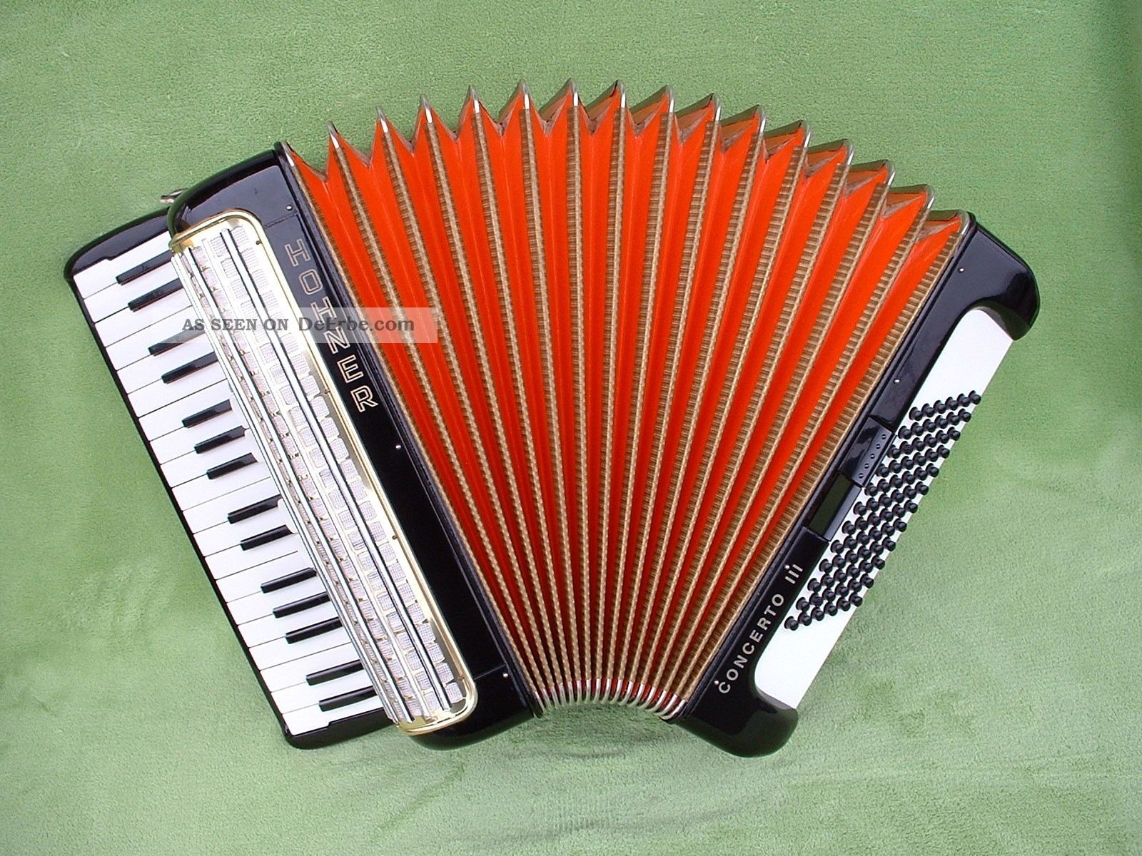 Hohner Concerto Iii Piano Akkordeon Germany Accordion 72 Bass Altes ...