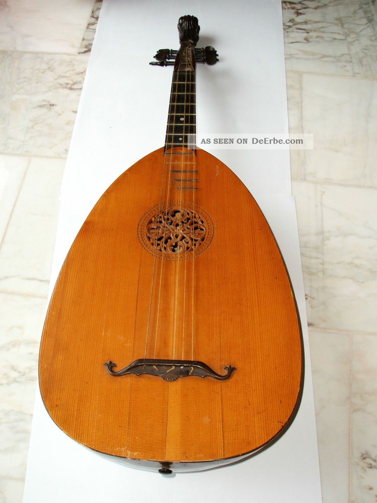 Antike Laute - Antique Lute Luth - Renaissance Barock Style - Hans Wach ...