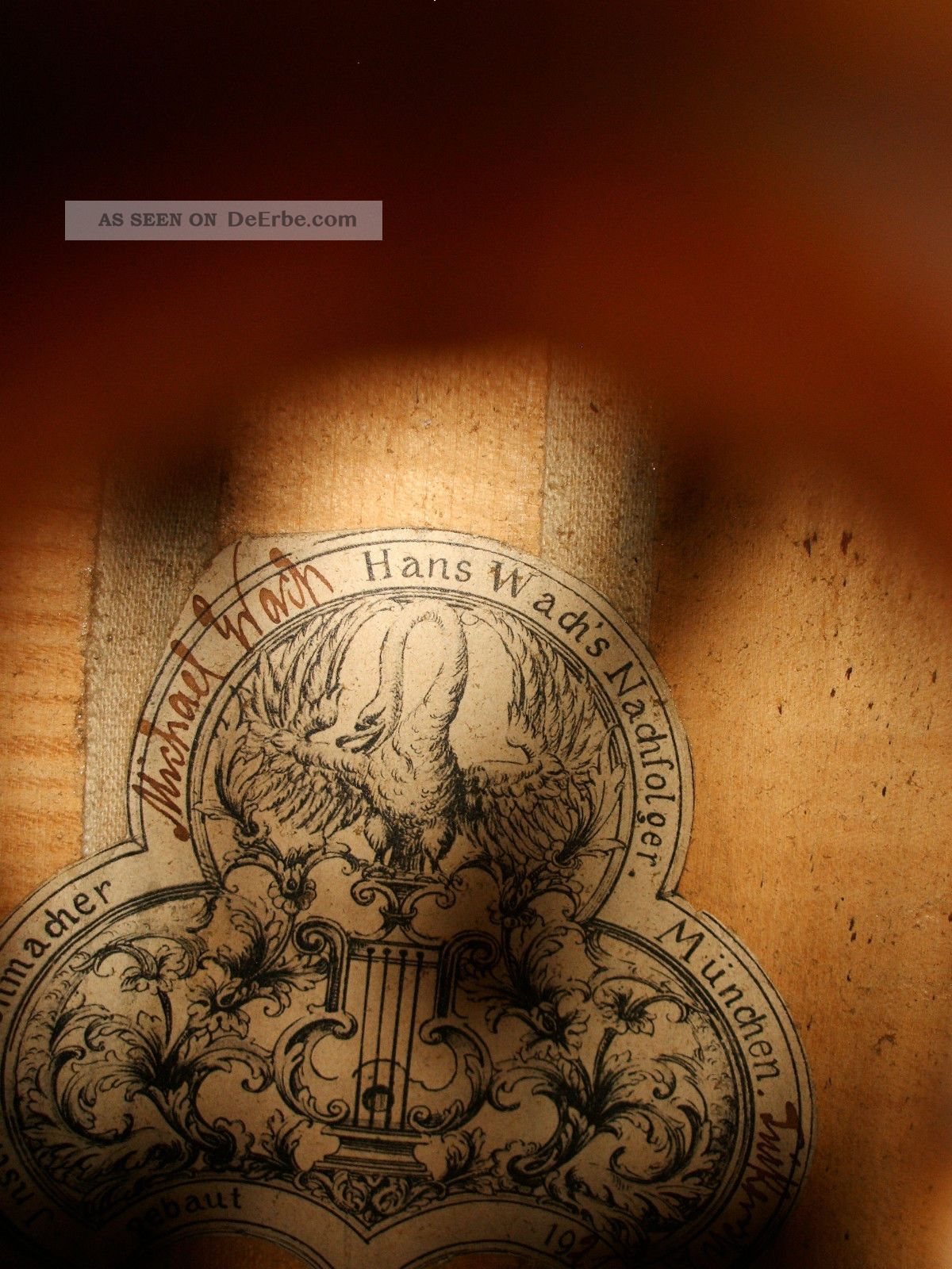 Antike Laute - Antique Lute Luth - Renaissance Barock Style - Hans Wach ...