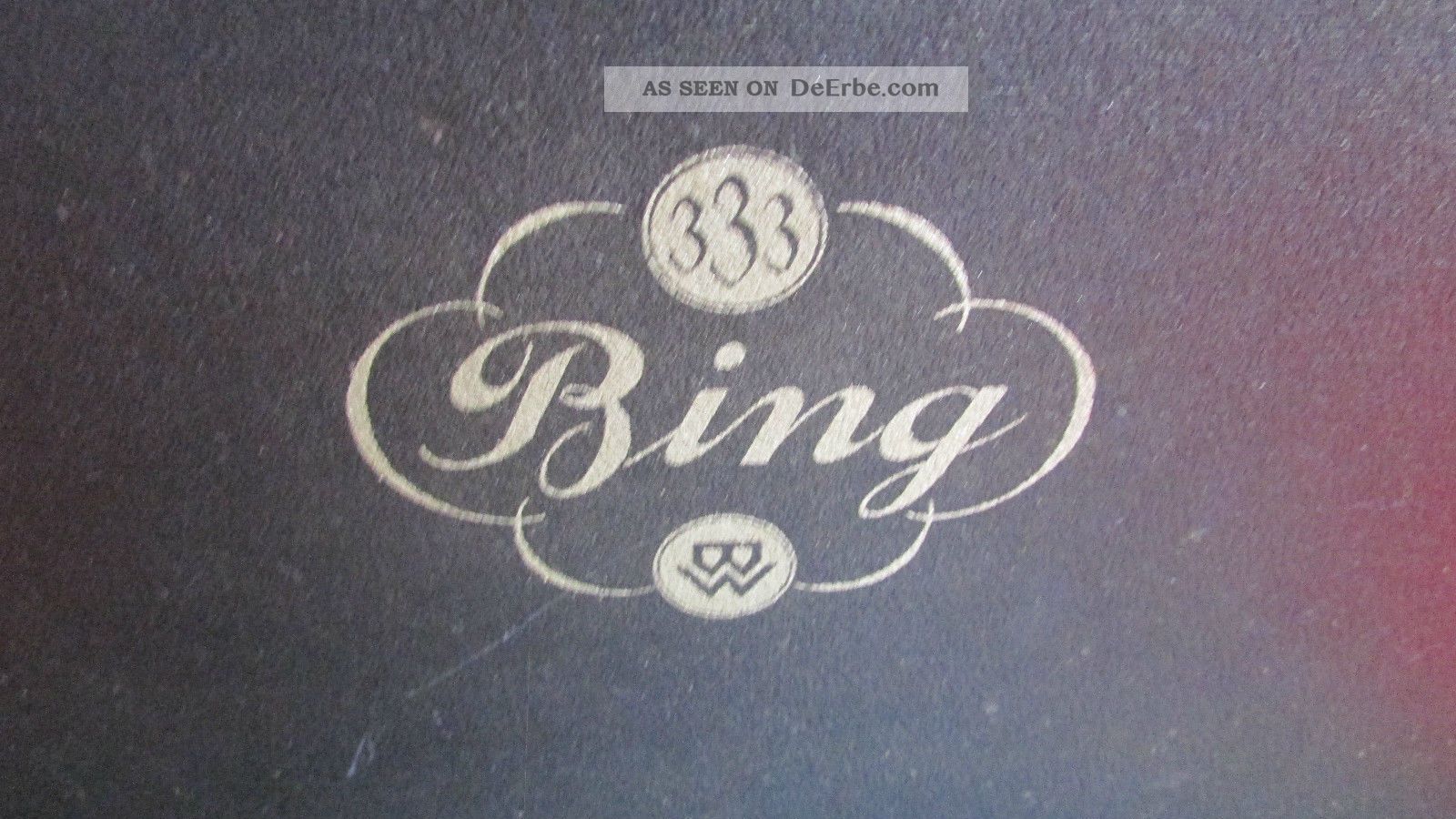 Bing 333 Grammophon Antik Transportabel Plattenspieler