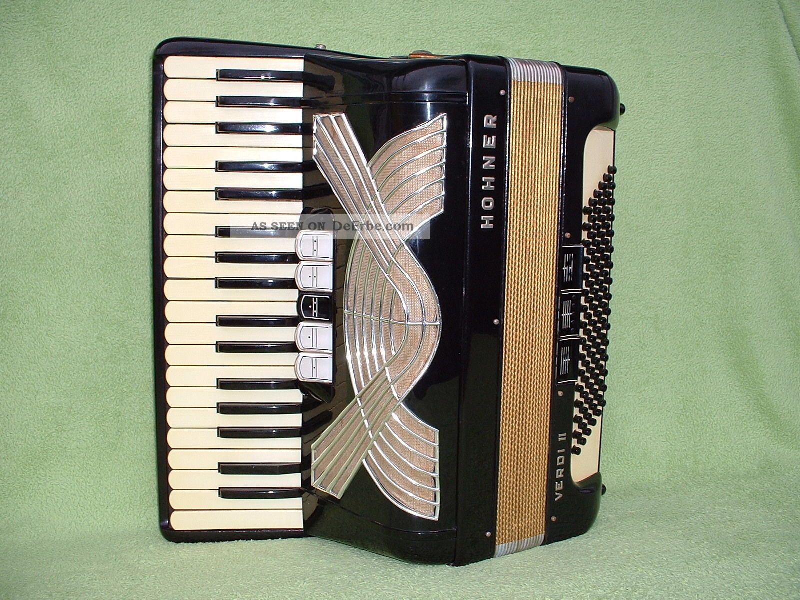 Hohner Verdi Ii Piano Akkordeon Vintage Accordion 96 Bass Аккордеон ...