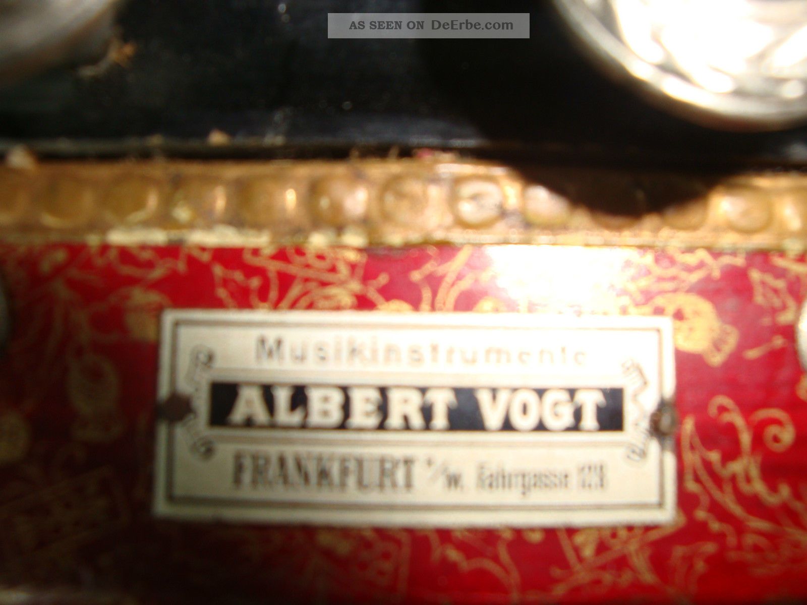 Altes Ziehharmonika über 100 Jahre " Albert Vogt " Frankfurt/m ...