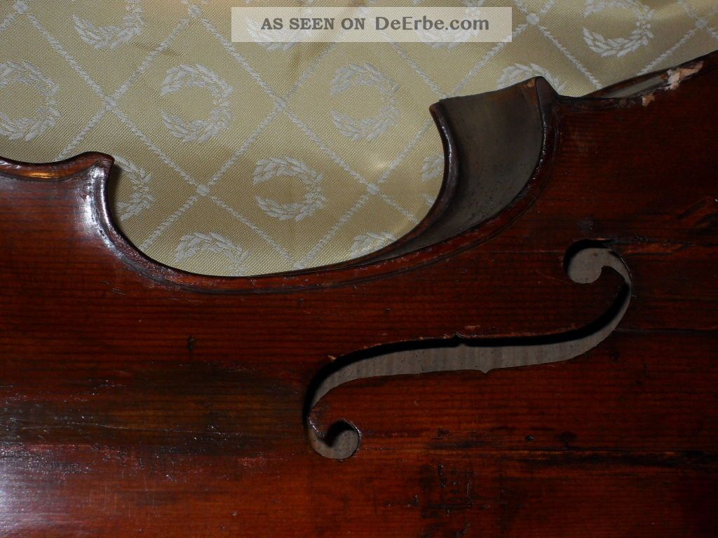 Ca. 200 Jahre Altes Cello Very Old Cello Violoncello Stark Geflammt