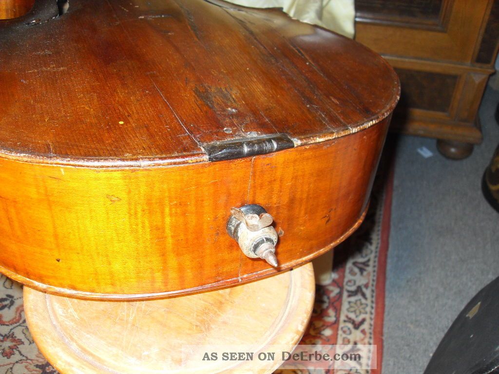 Ca. 200 Jahre Altes Cello Very Old Cello Violoncello Stark Geflammt