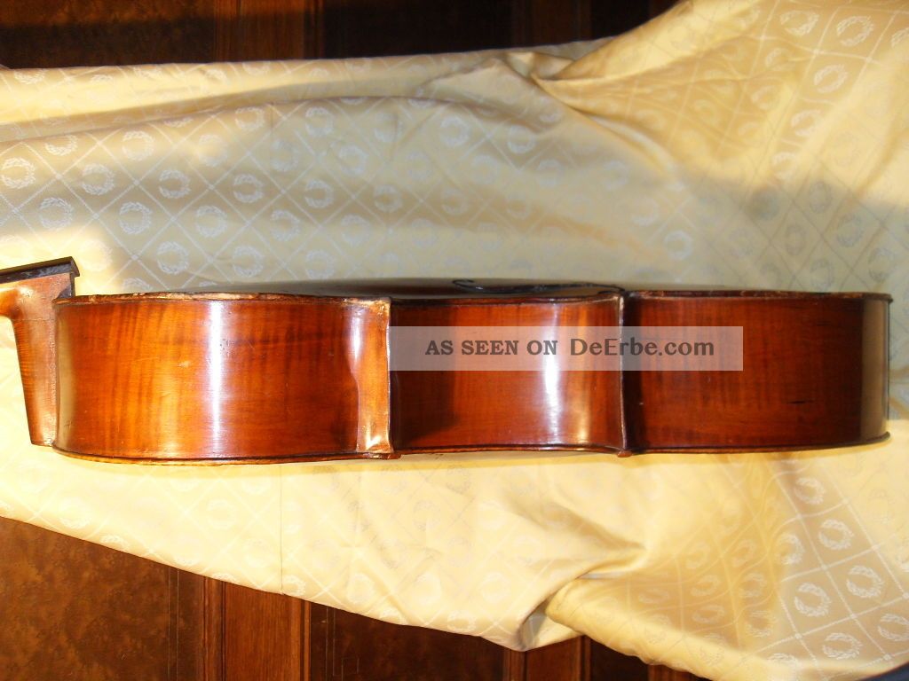 Ca. 200 Jahre Altes Cello Very Old Cello Violoncello Stark Geflammt