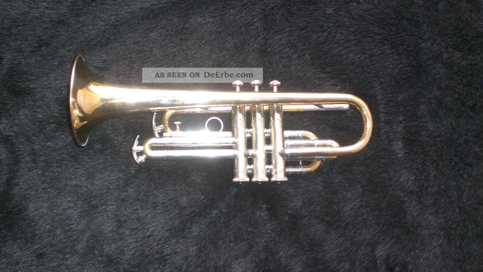 Tolle Edles Kornett/piston In B. Goldmessing/neusilber Alexander Mainz ...