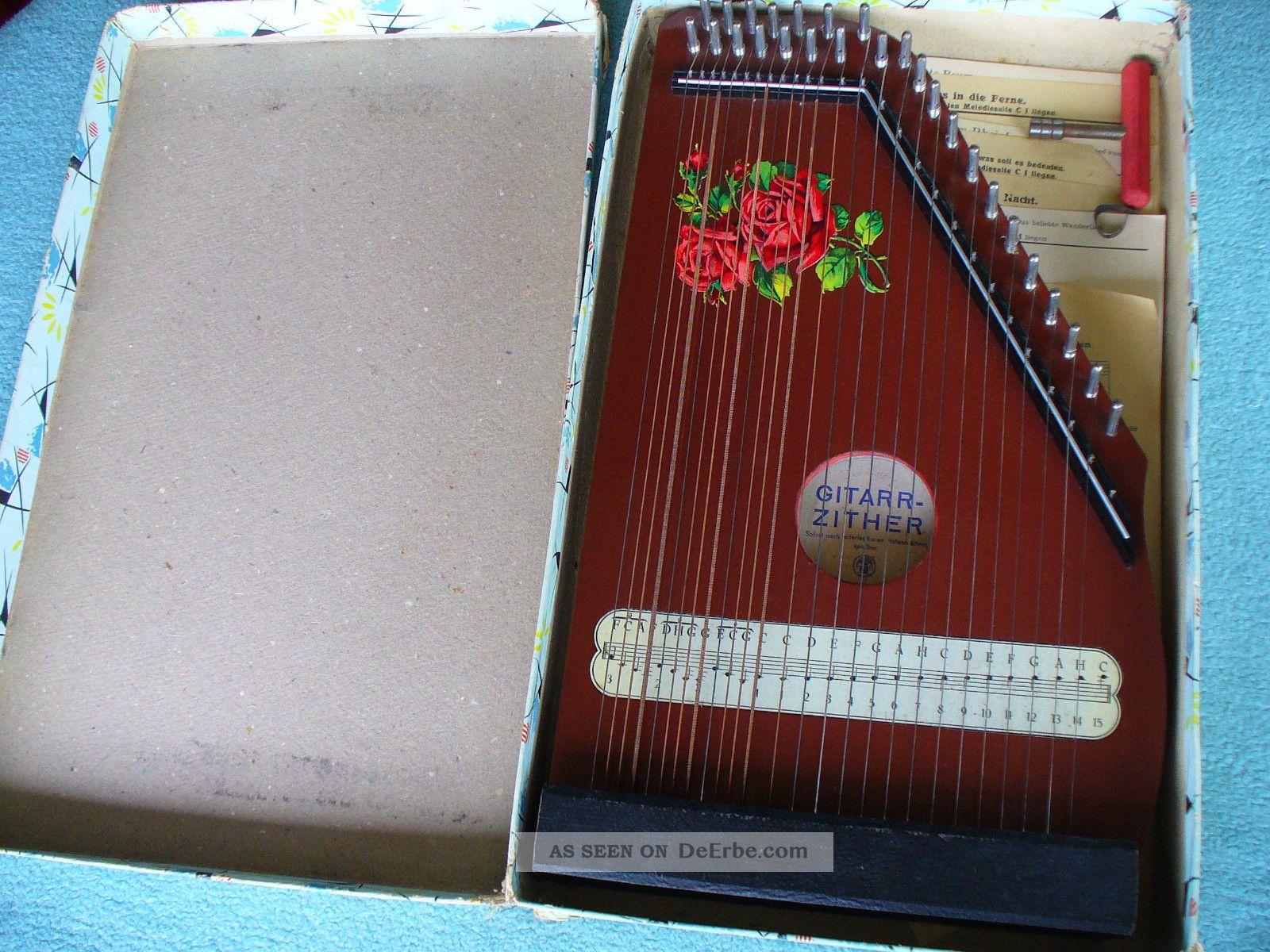 Gitarr Zither Zitter Zupfinstrument Chordophone Cyther Accordzither