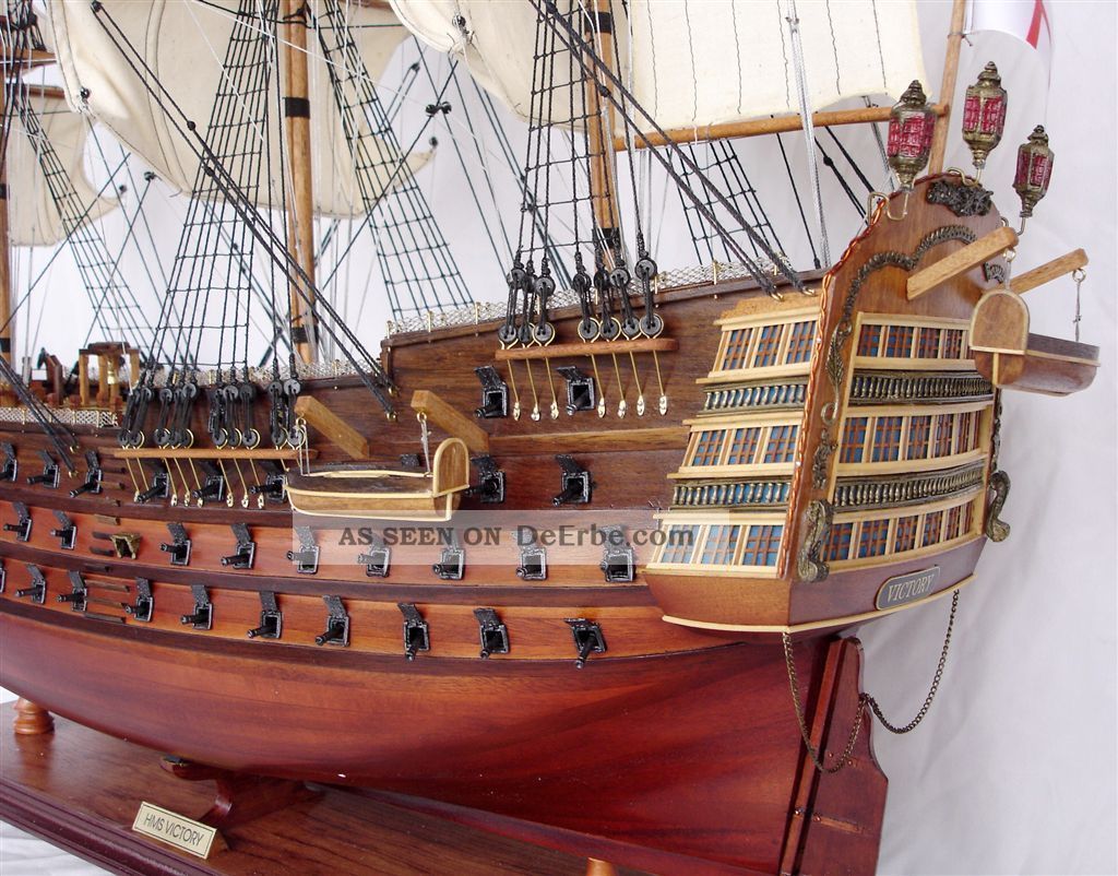 Historisches Schiffsmodell Victory, Holz Modellschiff, L 73 Cm Modell