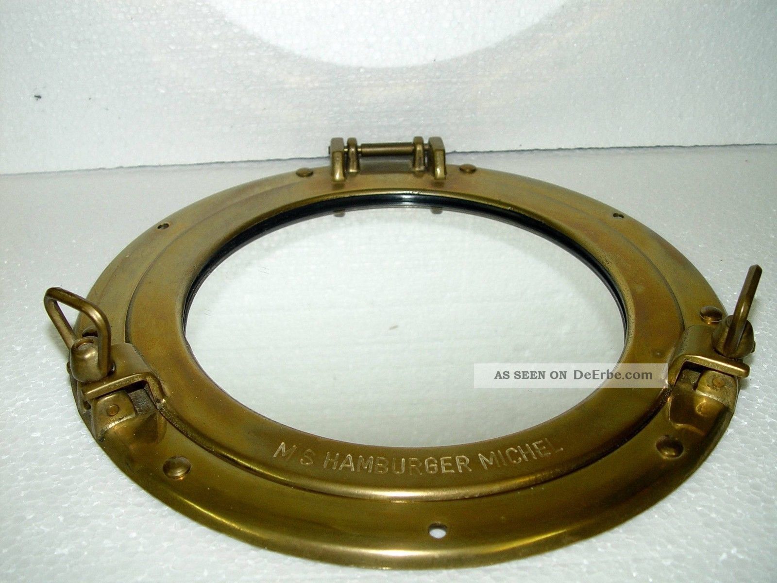 Bullauge Mit Spiegel Schiffsfenster Massives Messing Ms Hamburger Michel