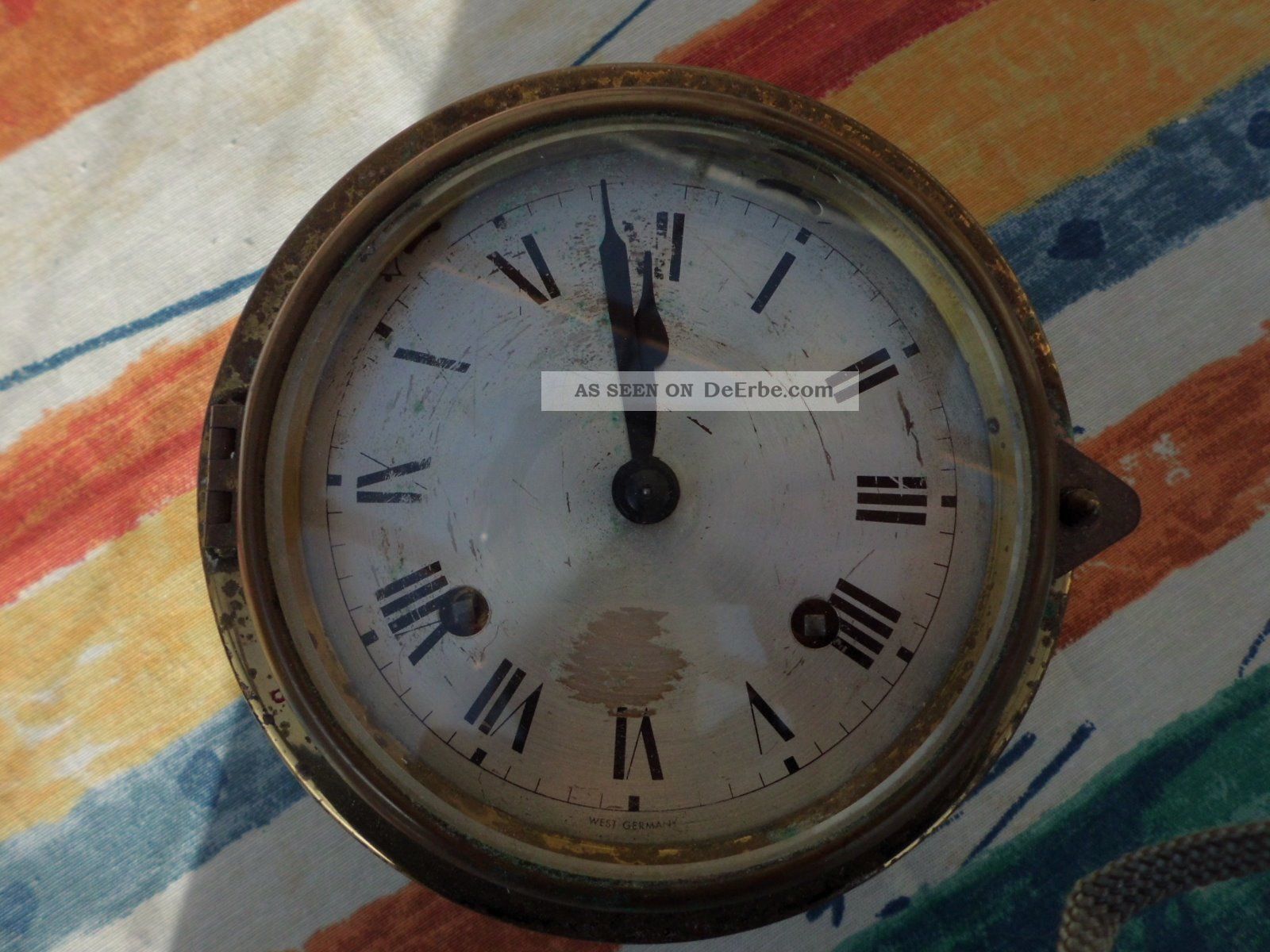 Wempe Glasenuhr Schiffsuhr Und Barometer Mechanisch Alte Uhr Messing