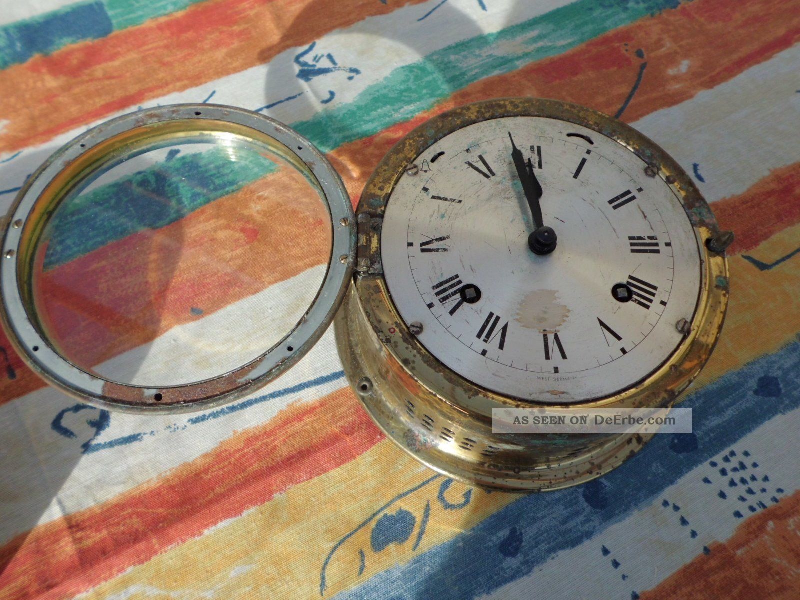 Wempe Glasenuhr Schiffsuhr Und Barometer Mechanisch Alte Uhr Messing