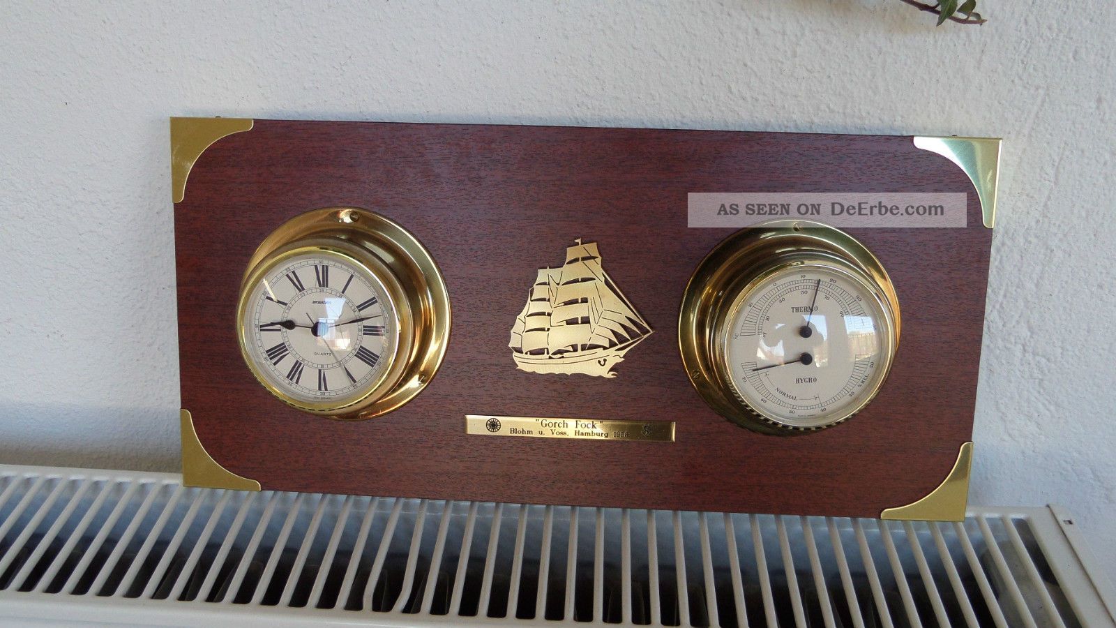 Alte Schiffsuhr - Staiger - Gorch Fock - Barometer - Thermometer ...