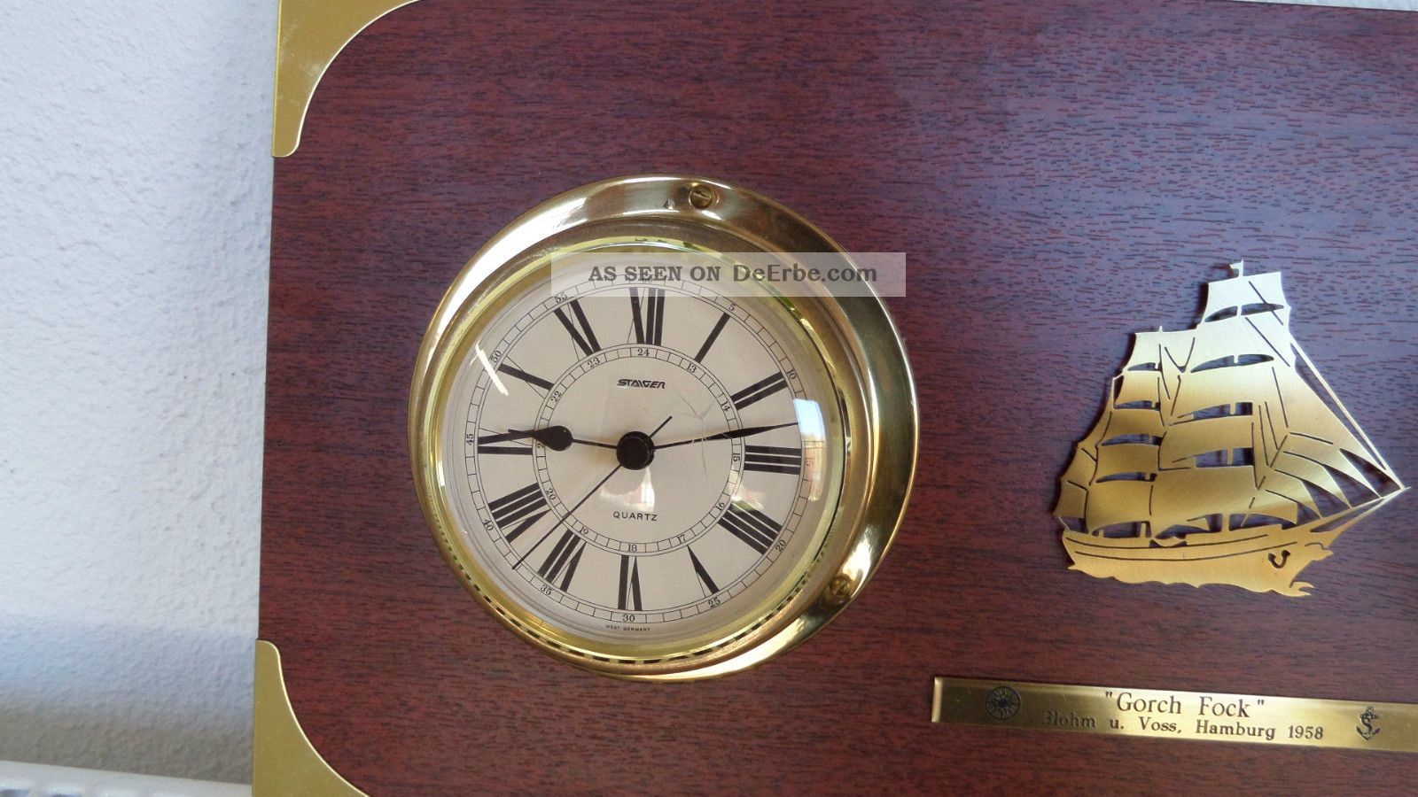 Alte Schiffsuhr - Staiger - Gorch Fock - Barometer - Thermometer ...