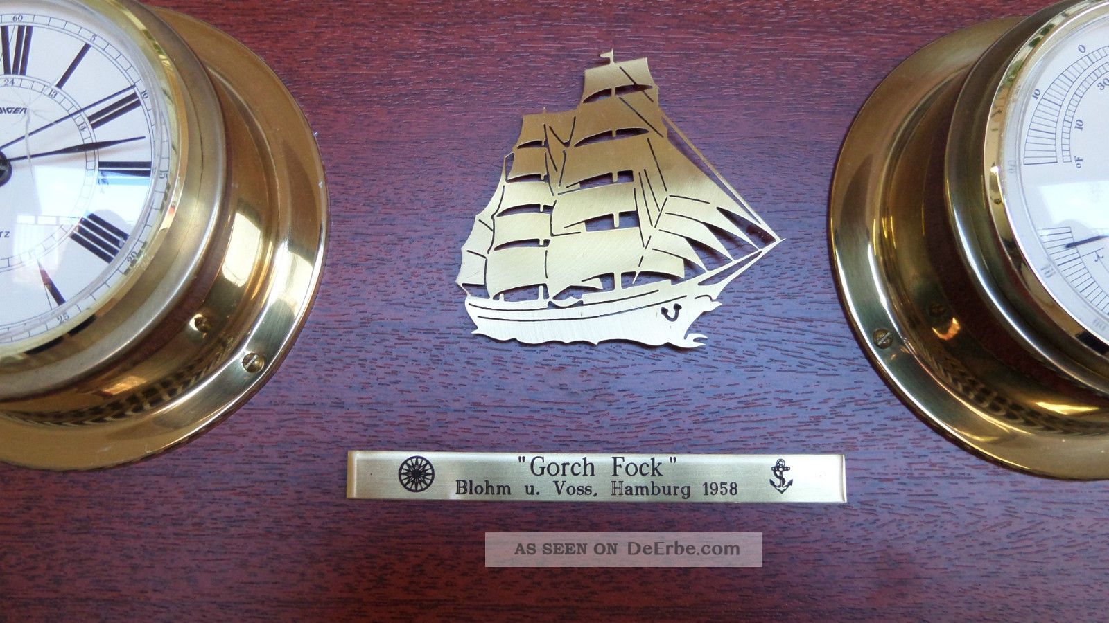 Alte Schiffsuhr - Staiger - Gorch Fock - Barometer - Thermometer ...