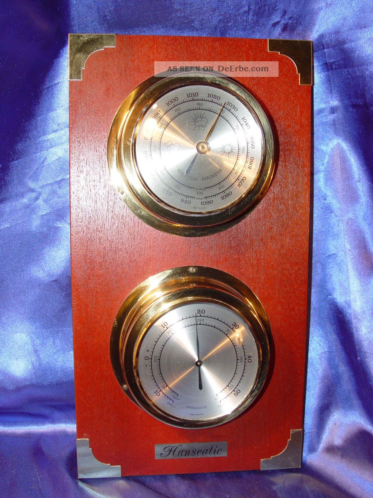 Maritine Wetterstation Präcisions Barometer Thermometer " Hanseatic ...