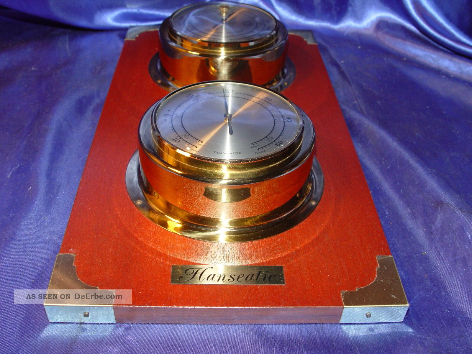Maritine Wetterstation Präcisions Barometer Thermometer " Hanseatic ...