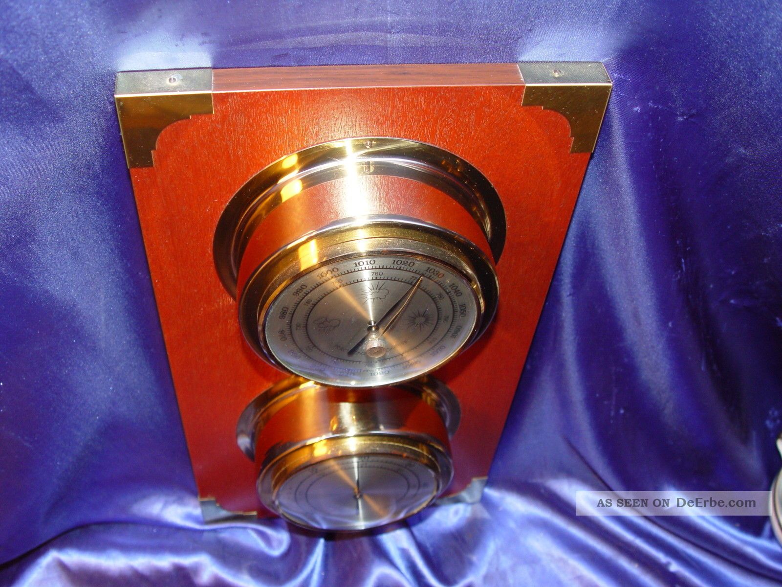 Maritine Wetterstation Präcisions Barometer Thermometer " Hanseatic ...
