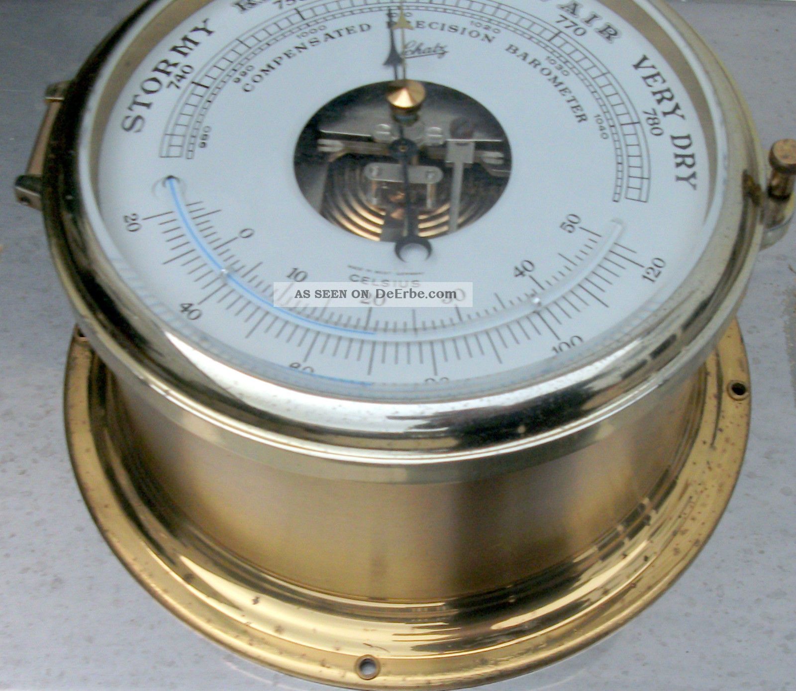 Compensated Precision Barometer Thermometer Von August Schatz ...