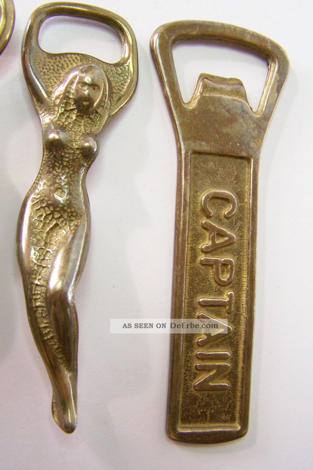 Konvolut - 4 Maritime Flaschenöffner - Captain - Meerjungfrau ...