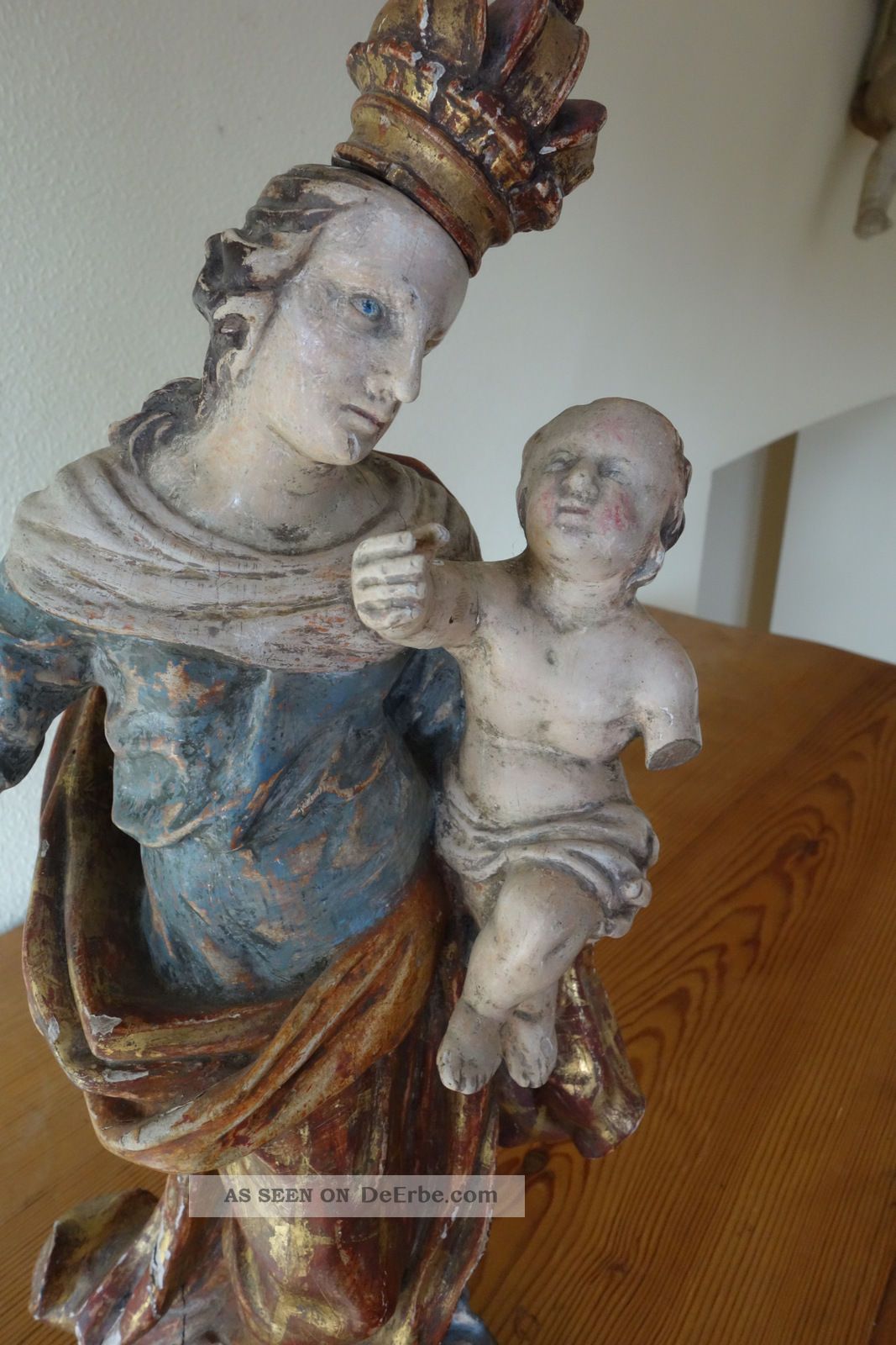 Mutter Gottes Mit Kind Barock Süddeutsch 18. J. H. Madonna